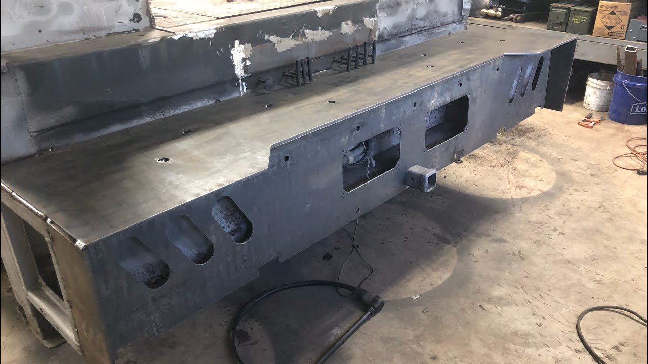 Work Truck Rear Bumper Build Part 1! - YouTube