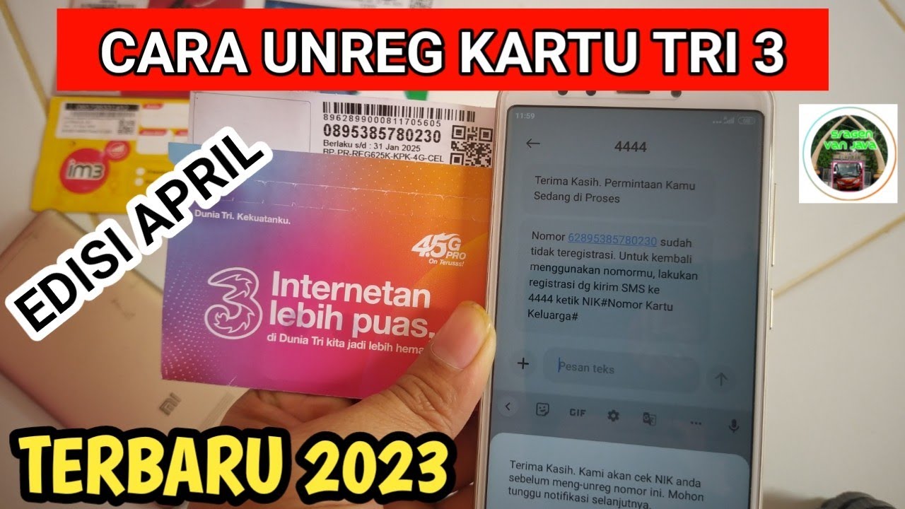 Cara Unreg Kartu Tri 3 Terbaru 2023 | Cara Menonaktifkan Kartu Tri 3 ...
