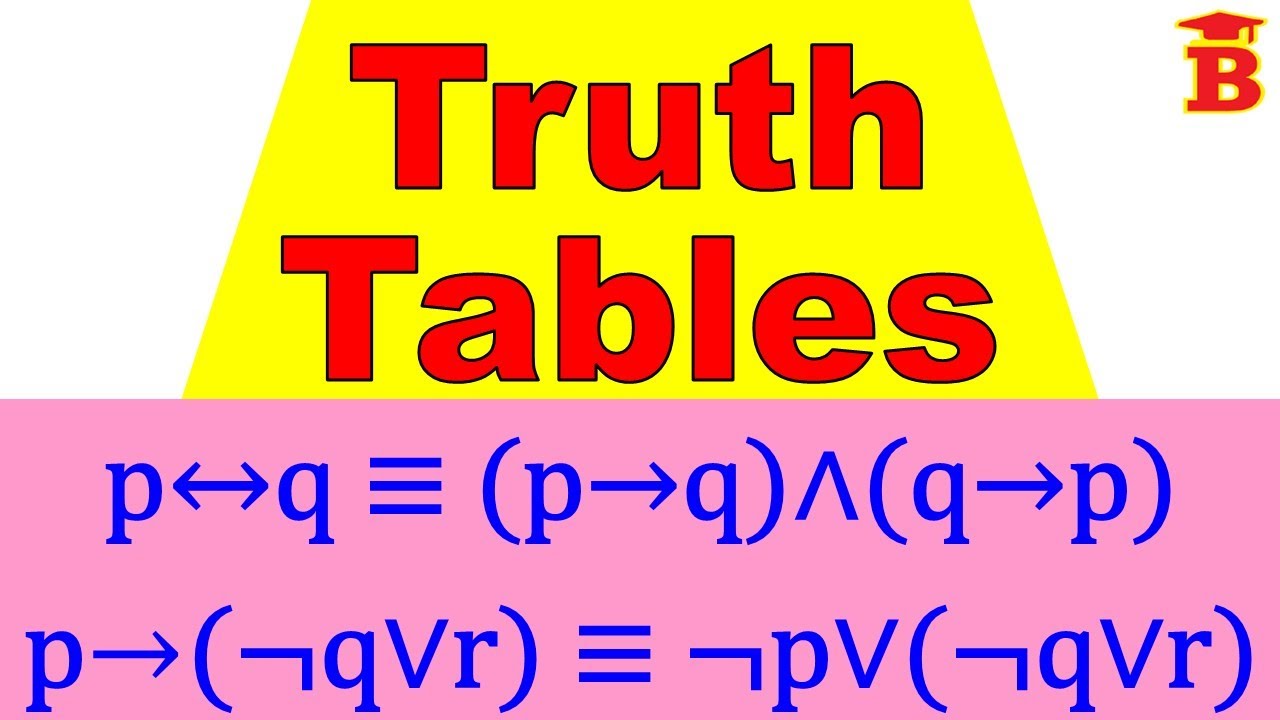 Equivalence - Truth Tables - YouTube
