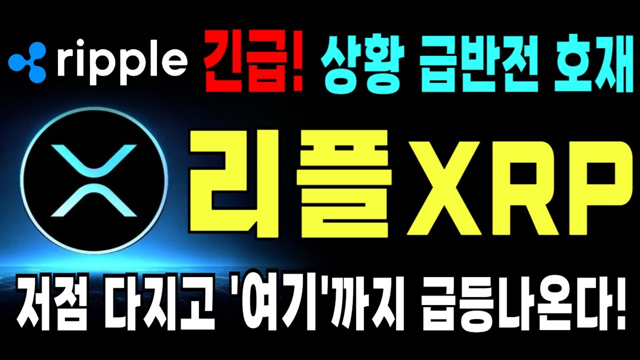 리플 Xrp 때가 되었다 상황 급반전 호재⭐최소 여기까지 급등 예상됩니다 눌림 기회 놓치지 마세요 리플 리플전망 리플