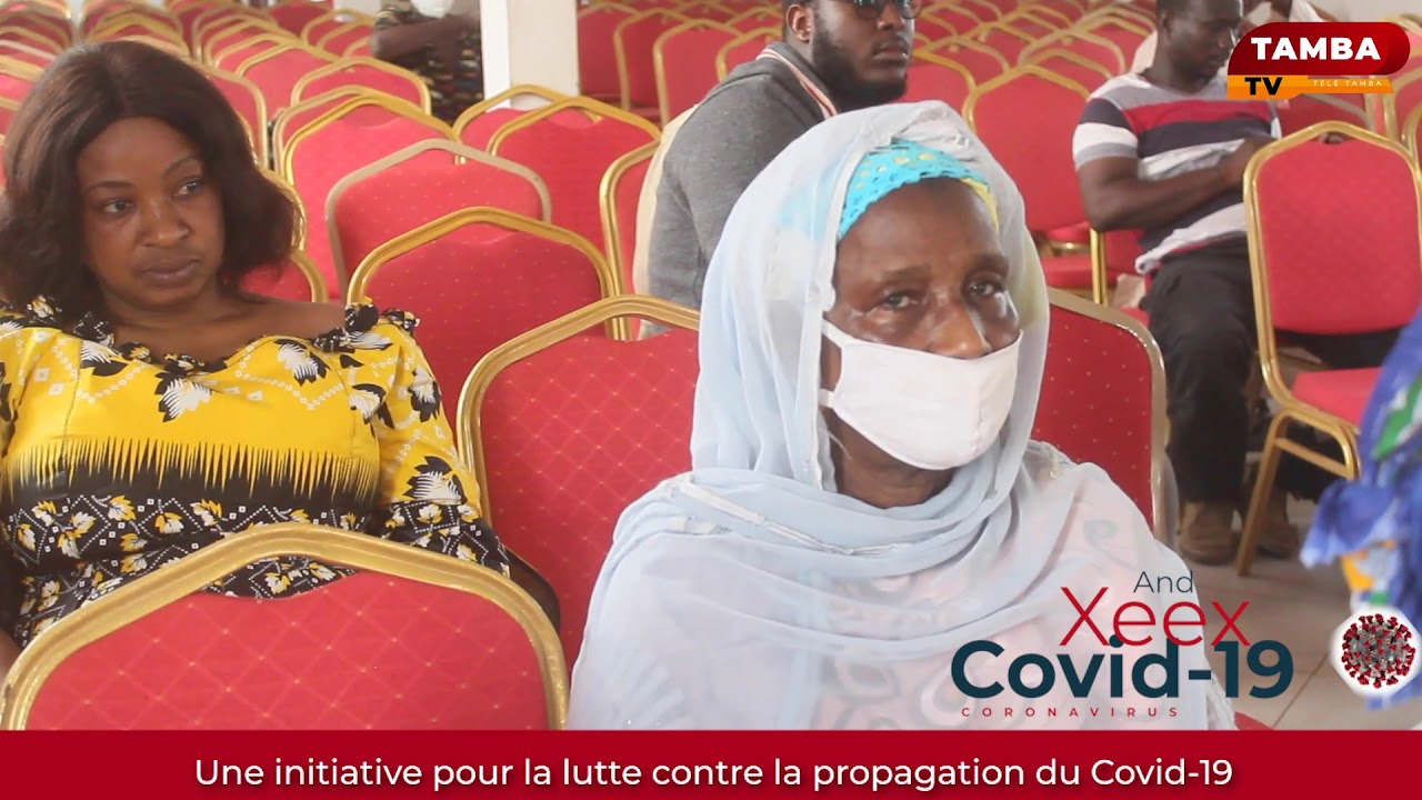 Mme CISSE Rose MINDY sur la remise de 6000 masques par ADESOR présidée ...