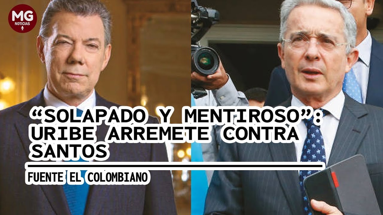 ¡SOLAPADO Y MENTIROSO! 🔴 ÁLVARO URIBE ARREMETE CONTRA JUAN MANUEL ...