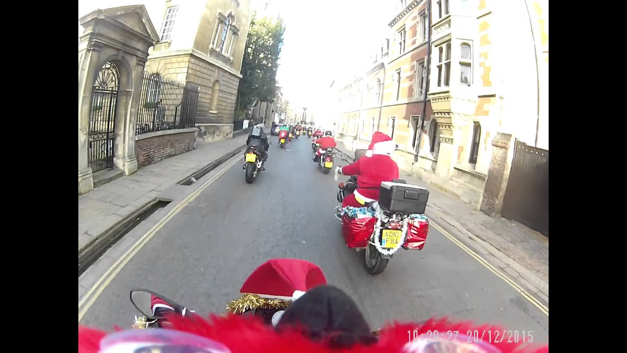 Cambridge Bikers Christmas Toy Run 2015 - YouTube