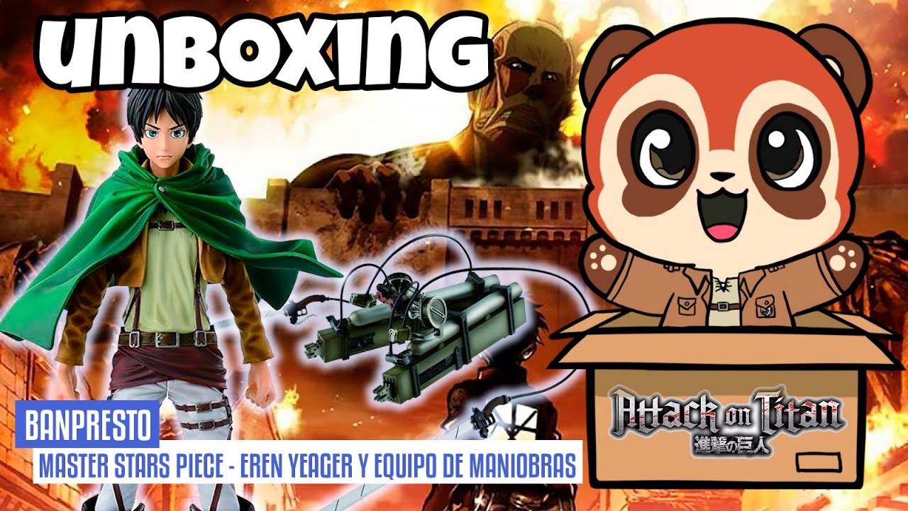 EREN YEAGER Y EQUIPO DE MANIOBRAS_MASTER STARS PIECE - Unboxing Y ...