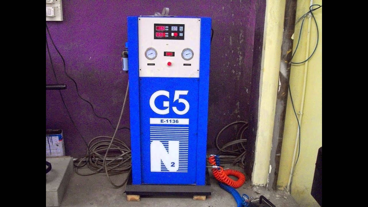 Nitrogen Filling Machine - YouTube