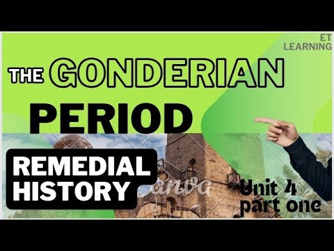The Gonderian period//chapter 4 part one //history for remedial - YouTube
