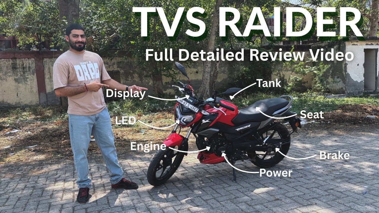 TVS Raider 125 Full Detailed Review video | TVS Raider with all new ...
