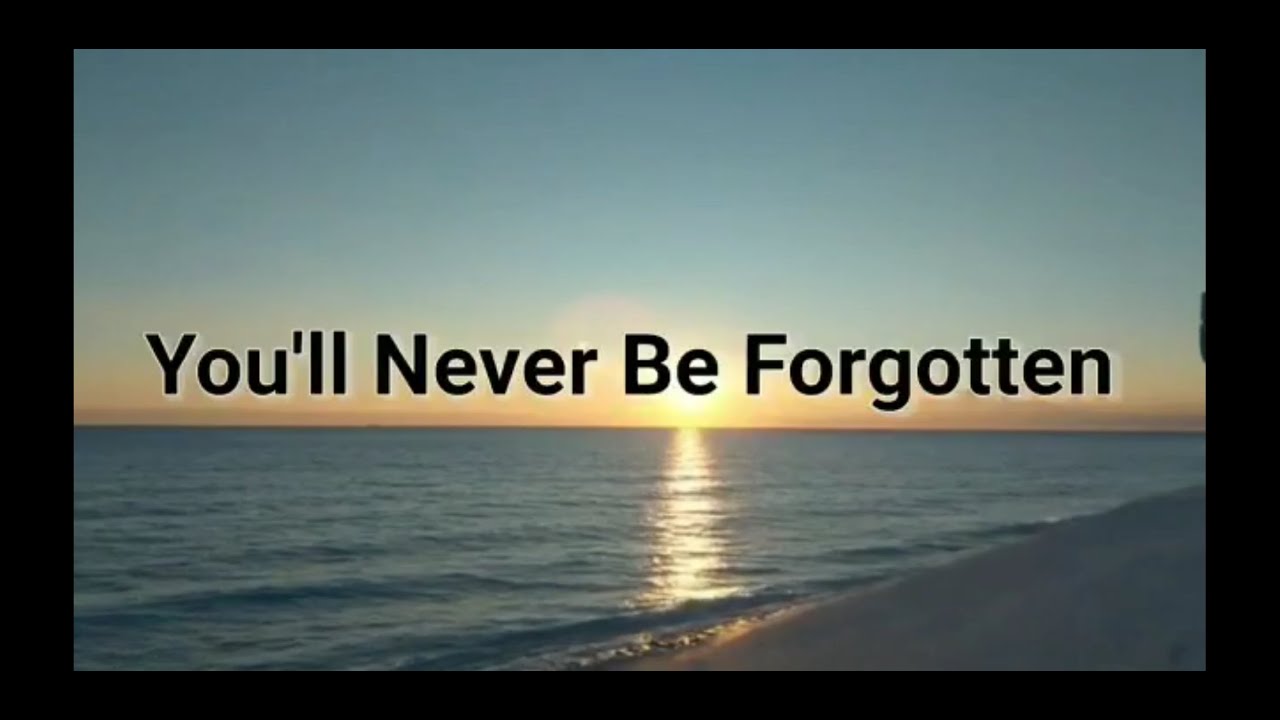 Aaron Paris "You'll Never Be Forgotten" - YouTube