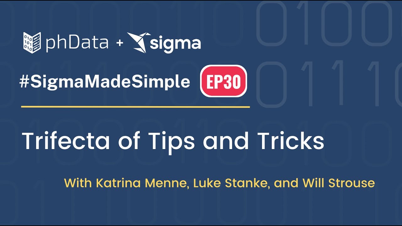 Trifecta of Tips and Tricks in Sigma Computing - YouTube