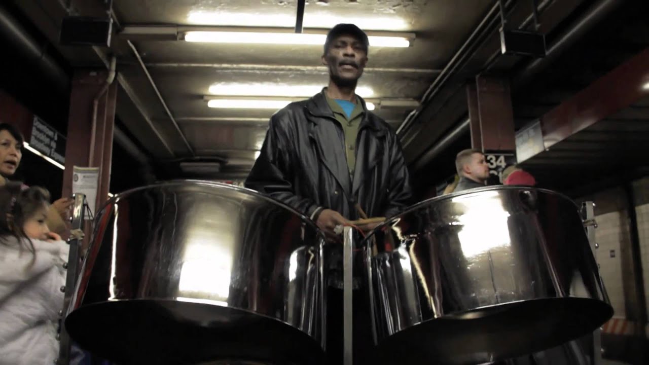 Street Performers: Steel Drums in a Subway Station - YouTube Music