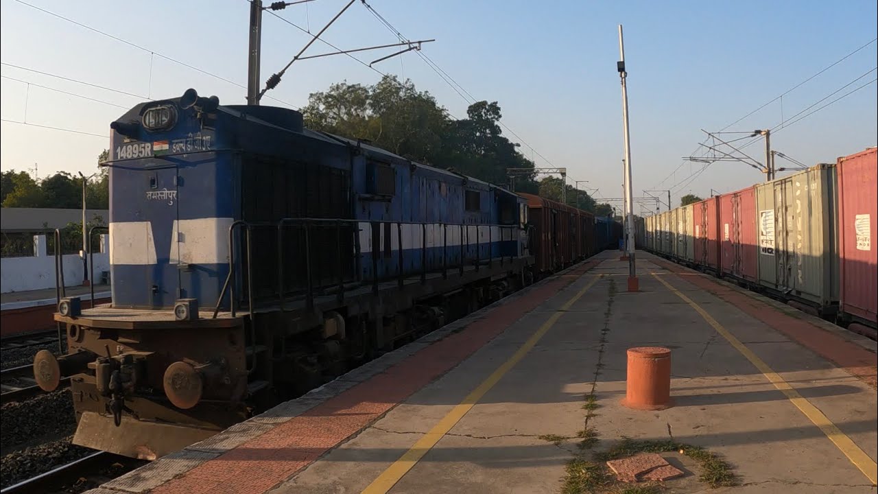 WDG3A Alco Locomotive | High Speed Maal Gaadi Freight Train Goods Train ...