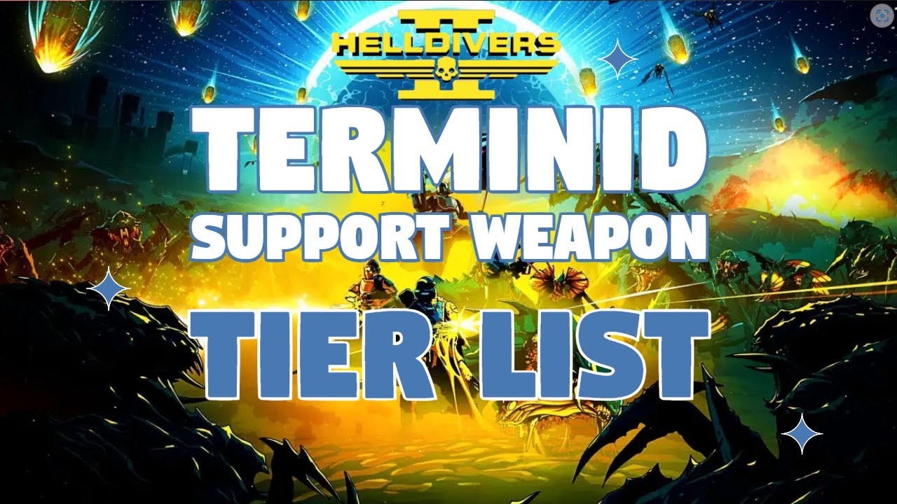 Helldivers 2 | The BEST and HONEST Terminids SUPPORT WEAPON Tier List ...
