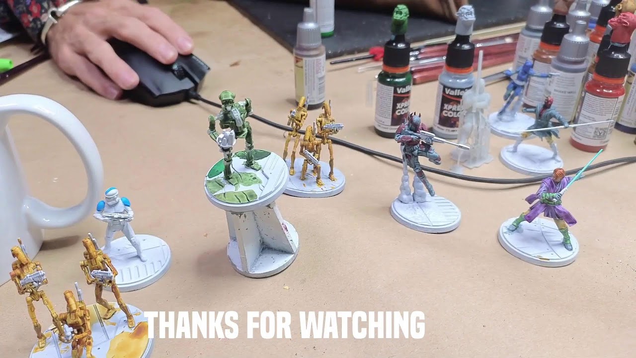 Painting STAR WARS Shatterpoint Core Set - YouTube