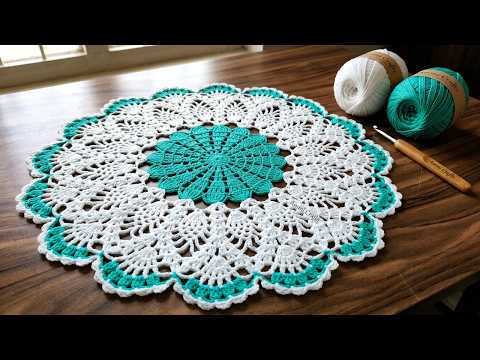 ❤️ AMAZING ❤️ Crochet Design Tutorial for Beginners ( Doily / Rumal /Placemat) - Crochet Pattern 434