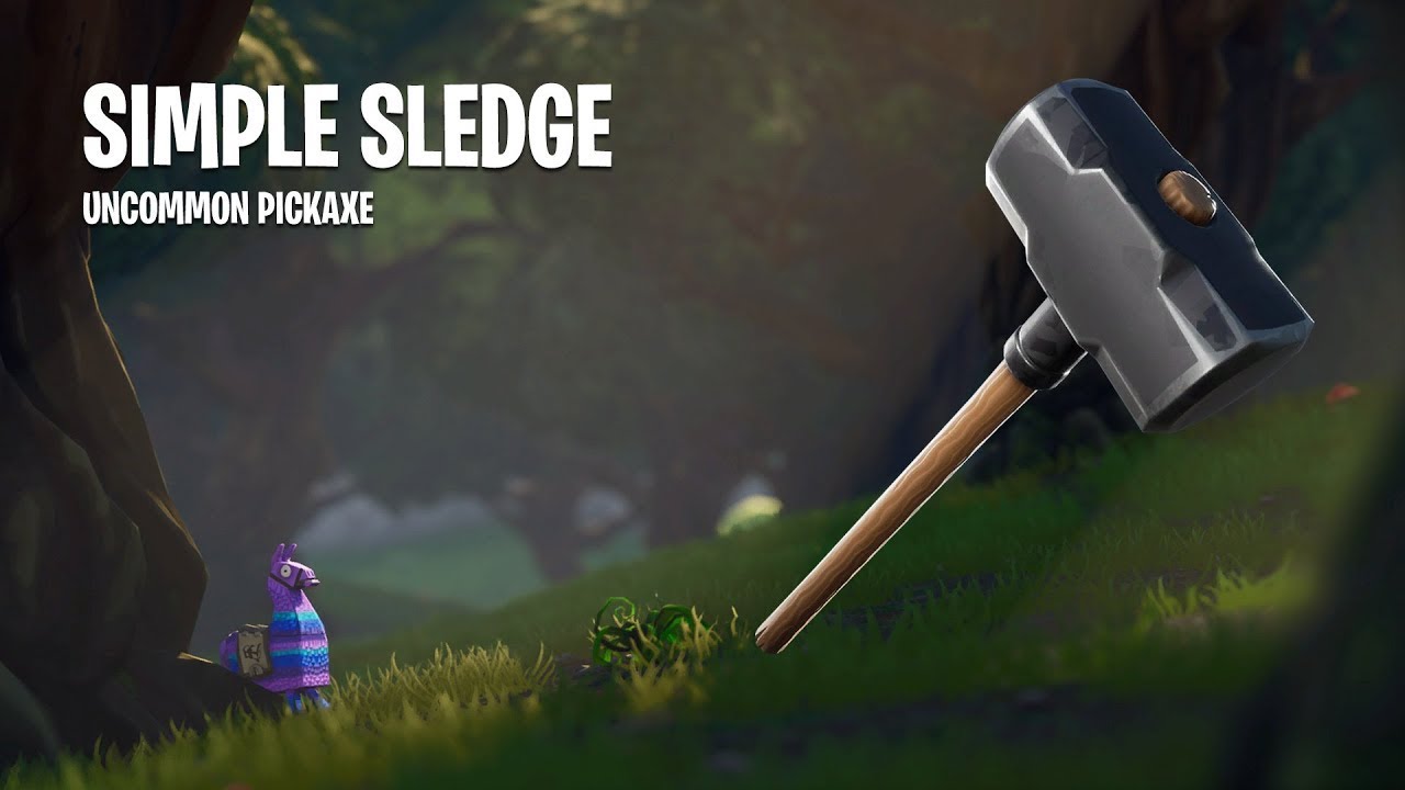 Simple Sledge | Uncommon Pickaxe | Fortnite Battle Royale - YouTube