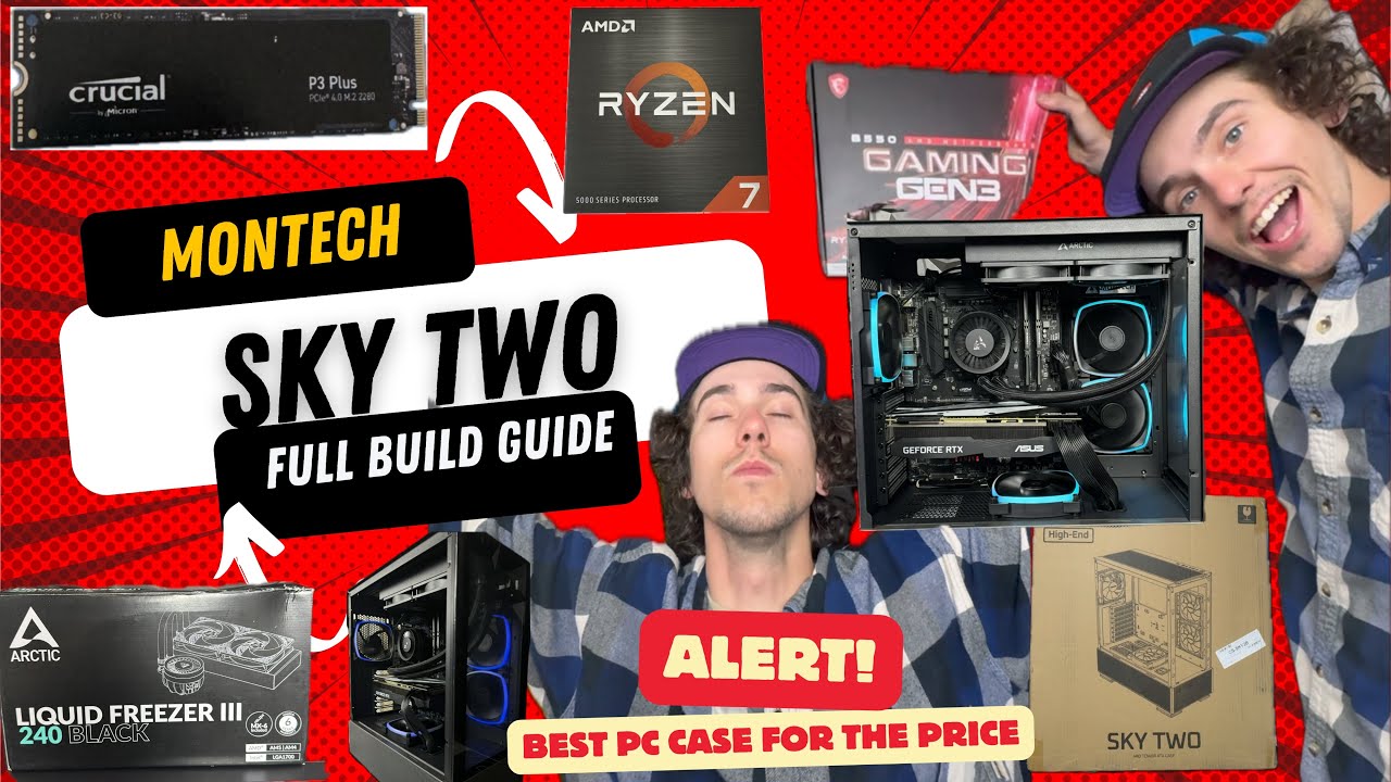 How to Build in the MONTECH Sky Two case (Pc Build Tutorial) - YouTube