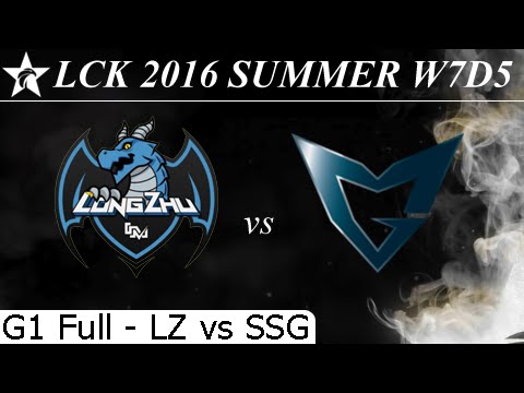 LZ vs SSG Game 1 Full + Damage 08/07/2016 - LCK Summer 2016 W7D5M6 Longzhu vs Samsung Galaxy ...