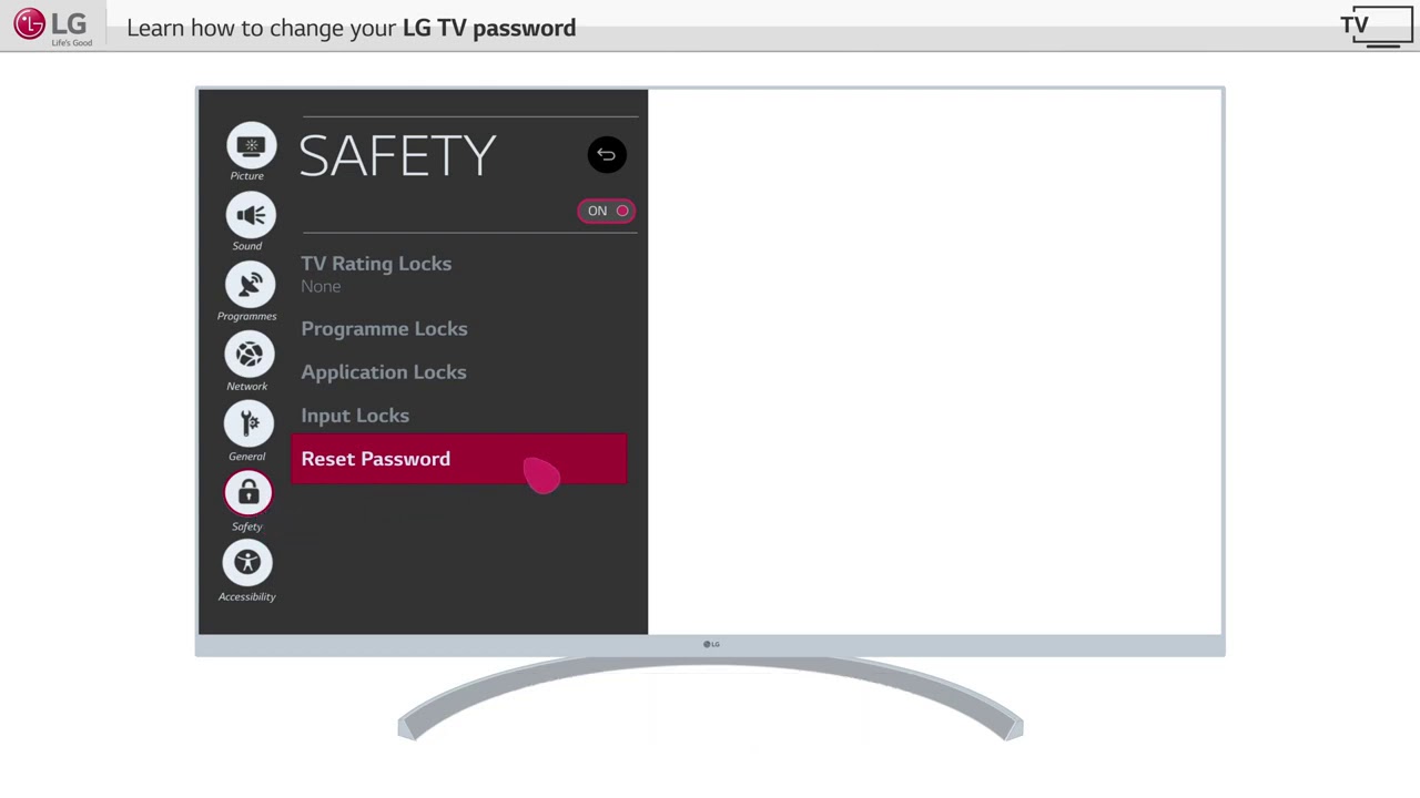 LG WebOS TV Learn how to change your TV Password HD - YouTube