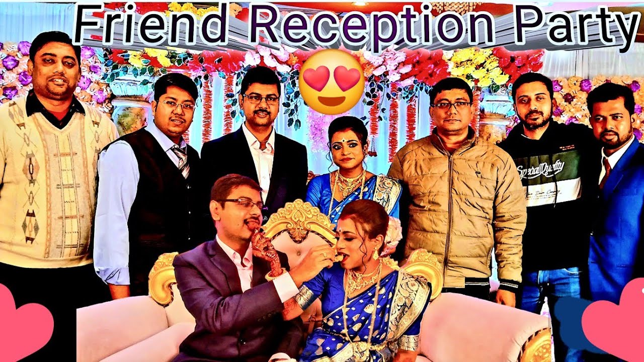 Friend Reception Party Full Enjoyment🎉।Funny Gift Idea💡।#wedding # ...