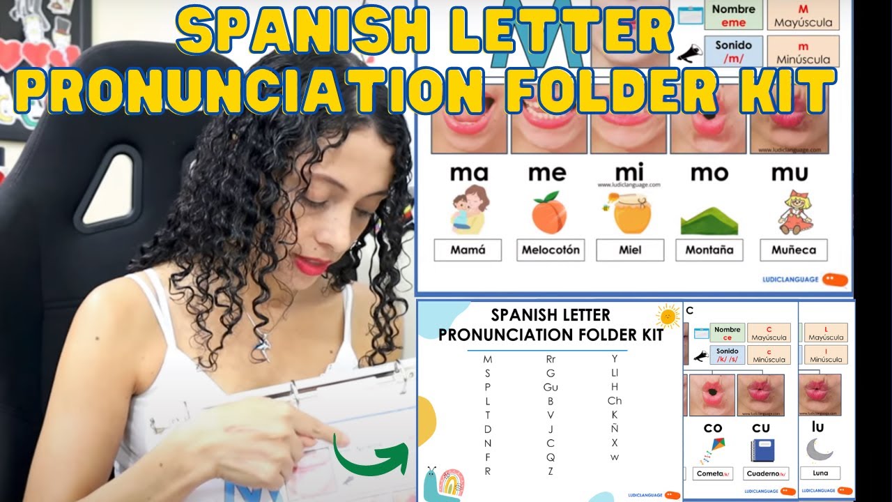 📌SPANISH LETTER PRONUNCIATION FOLDER KIT: Online or in-person class ...