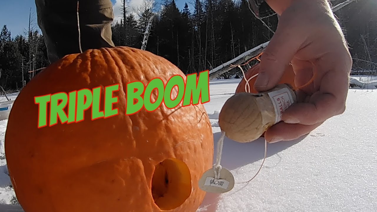3 pumpkins EXPLODED at the Same Time! - YouTube