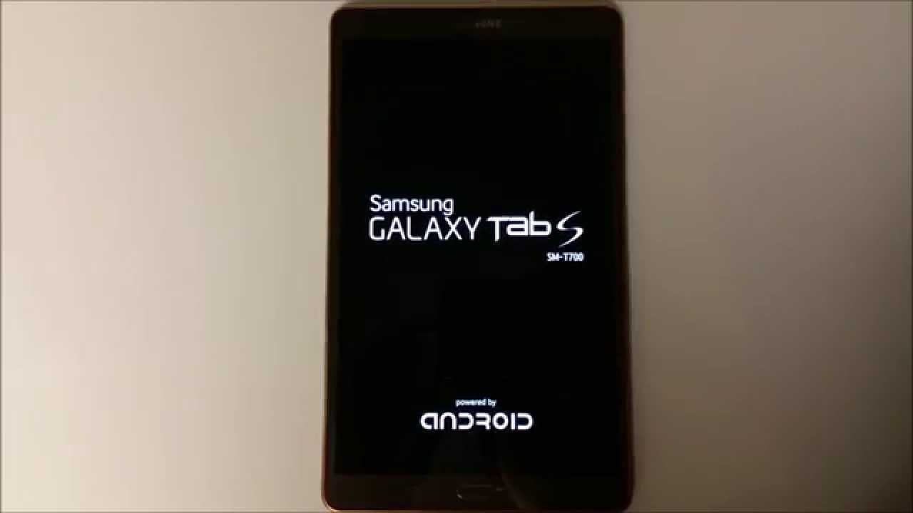 Samsung Galaxy Tab S 8.4 Boot Sequence - YouTube