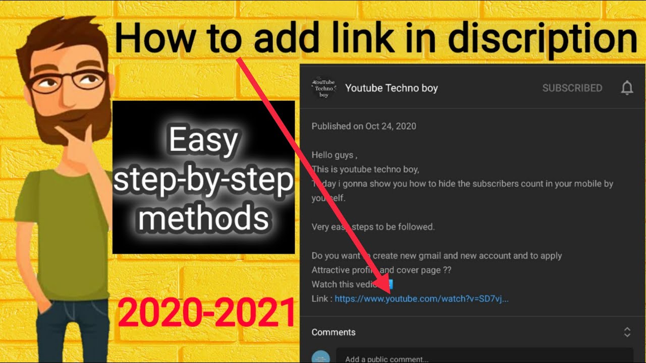 How to add link in the discription || In just 2 min || paste the link ...