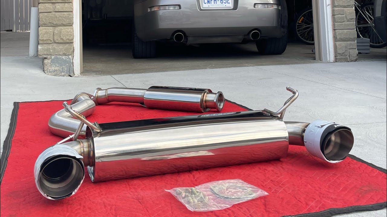 NEW ISR DUAL EXHAUST on a 350Z !! (OMS ISR Dual) *NEW PRODUCT* - YouTube