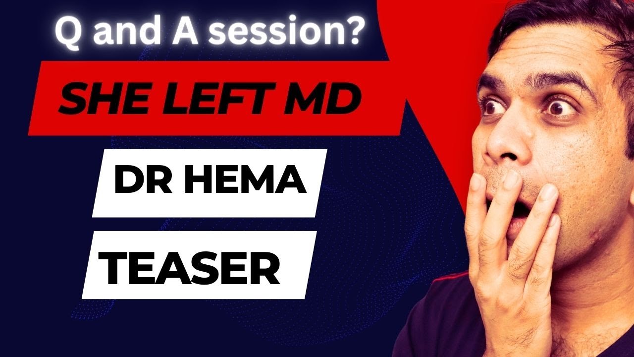 Teaser of Q and A session with Dr Hema - Why she left MD? - YouTube