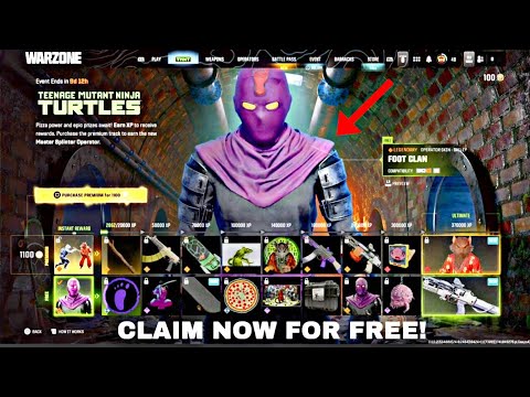 HOW TO CLAIM THE FREE! “FOOT CLAN” SKIN IN WARZONE AND BLACK OPS 6🤧 ...