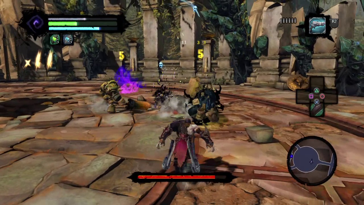 Darksiders 2 Construct Hulk Boss on Deathinitive Difficulty - YouTube