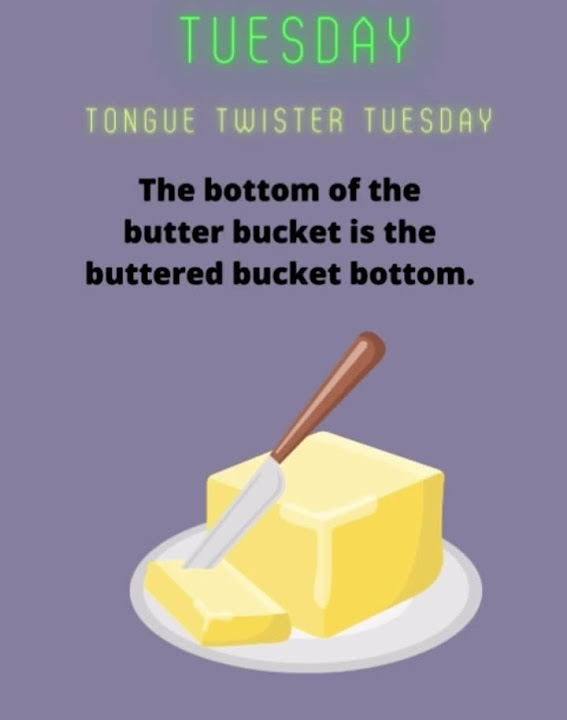 Tuesday - Tongue twister B - YouTube