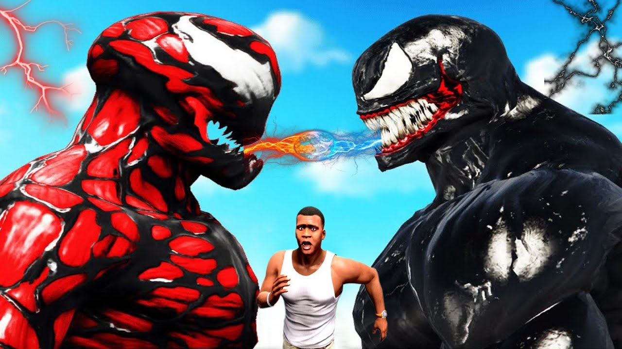 VENOM vs CARNAGE ARMY in GTA5 | GTA5 AVENGERS - YouTube