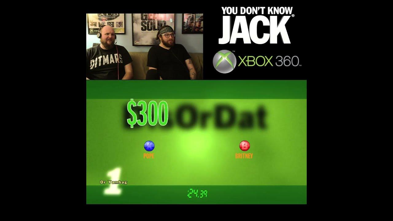Game Show Series: You Don't Know Jack (Xbox 360) with Ditmars - YouTube