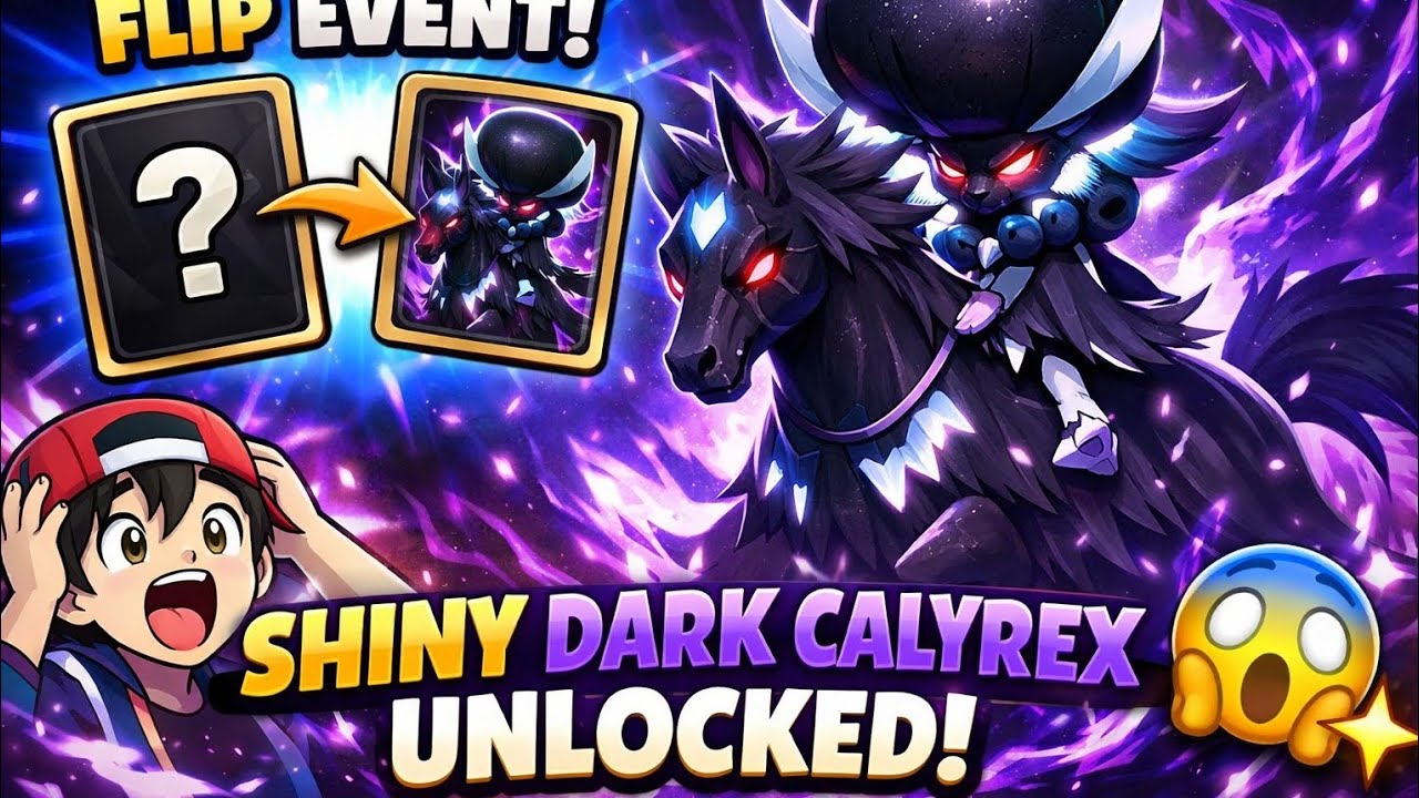 I Unlocked SHINY Dark Calyrex Using the Flip Event! 😳 | Pokémon Elf ...