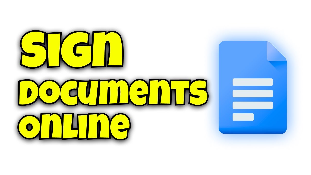 Sign Documents Online Free Google -STEP BY STEP - YouTube