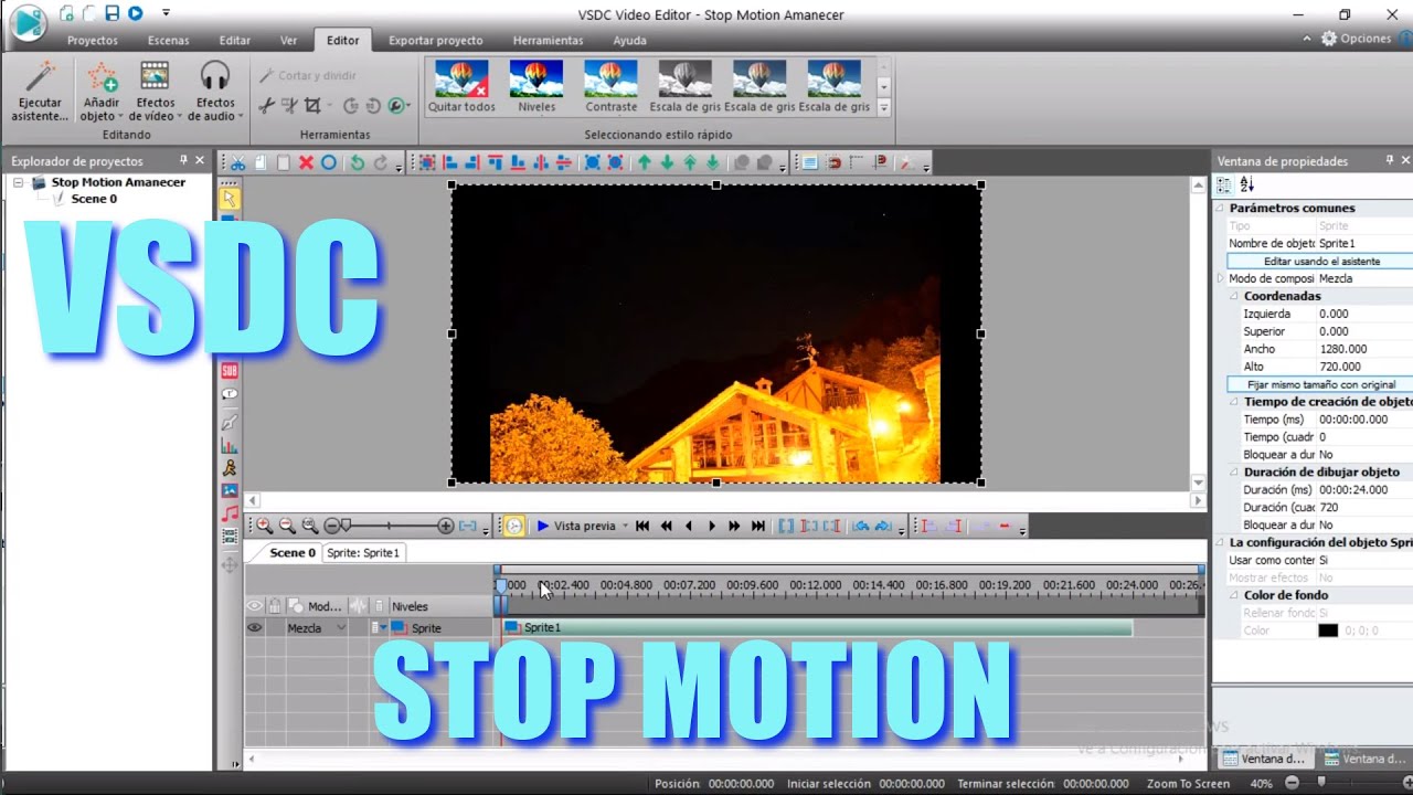 Tutorial VSDC Video Editor en español - Crear vídeo stop motion - YouTube