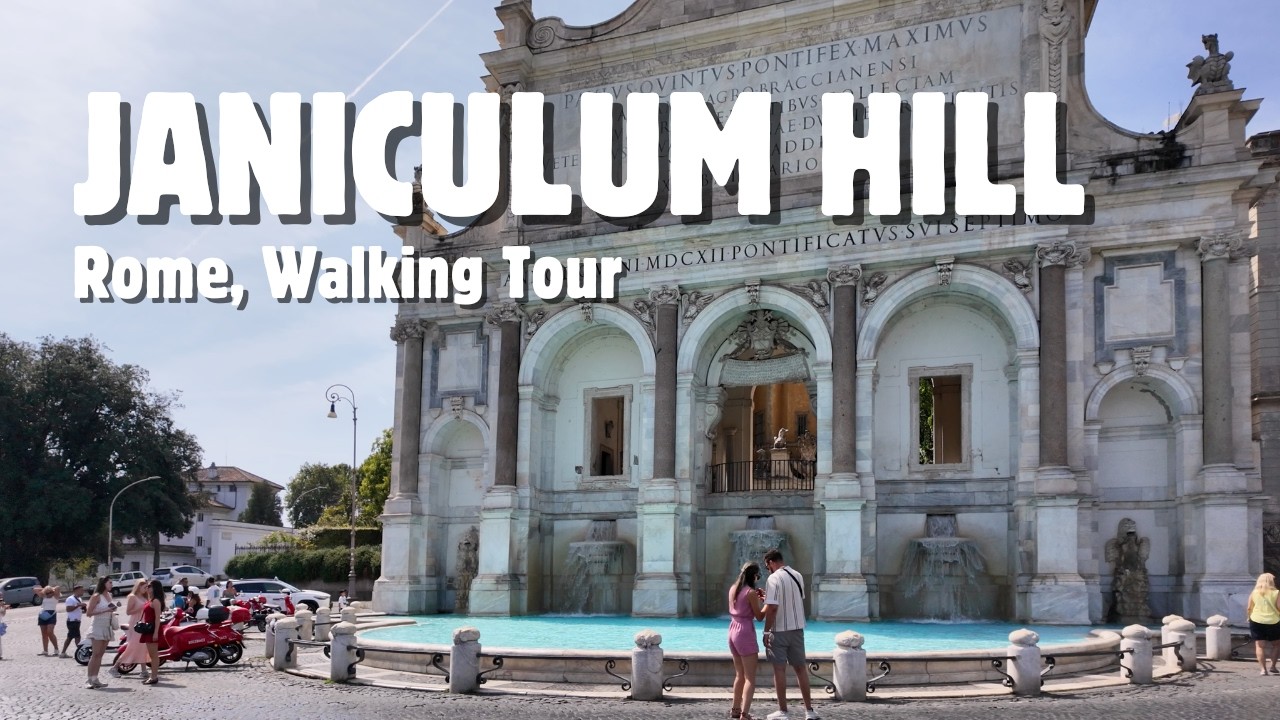 JANICULUM HILL, Rome 🇮🇹 | Stunning Views & Rich History | 4K - YouTube