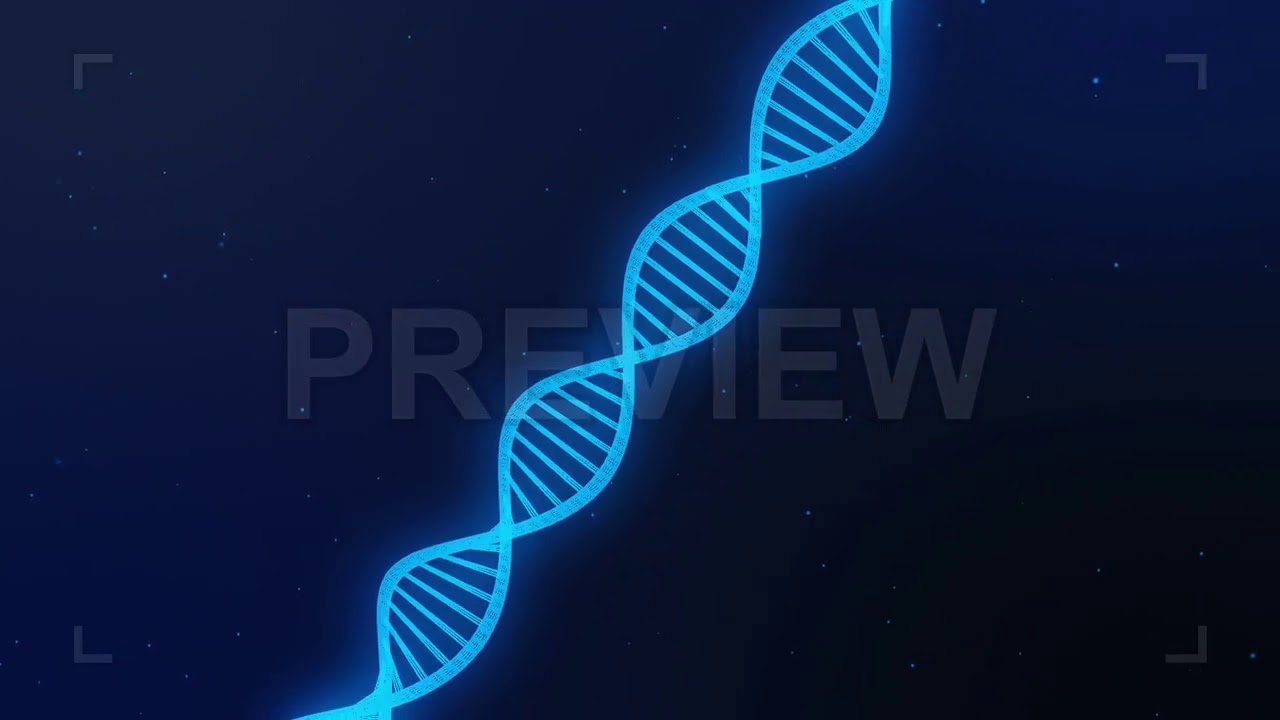 Blue DNA Strand Slow Motion Stock Motion Graphics - YouTube