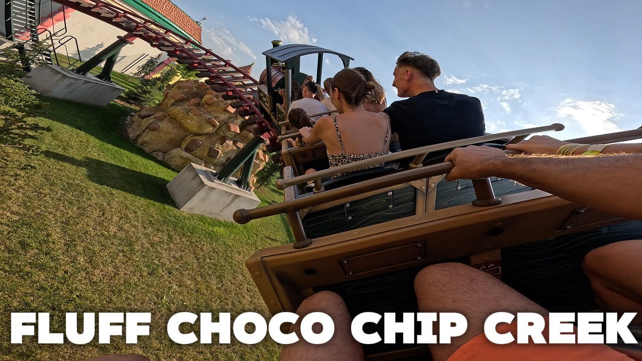 FLUFF CHOCO CHIP CREEK Roller Coaster Amusement Park Energylandia Zator ...