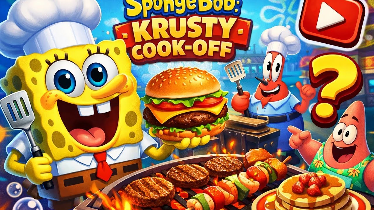🔥 Playing SpongeBob: Krusty Cook-Off for the FIRST TIME! 😱🍔 | Can I ...