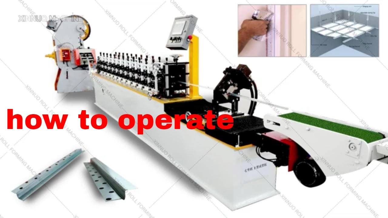 how to operate the light keel machine - YouTube