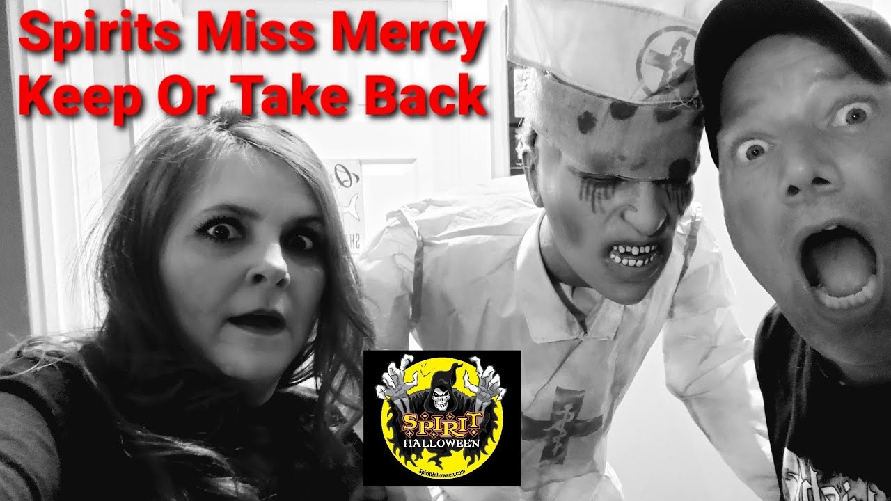 Spirit Halloween Miss Mercy Keep Or Take Back To Store (Unboxing) - YouTube