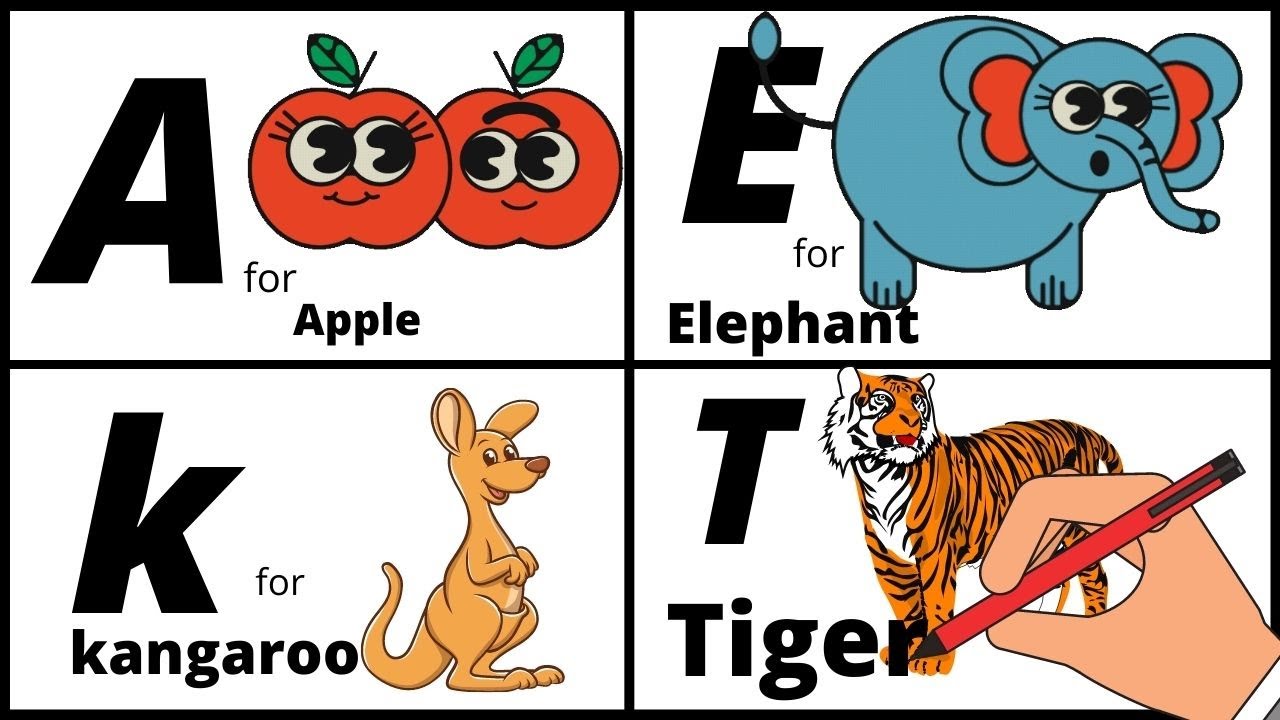 Learn Alphabets with live examples || ABCD || Alphabet song || Read and ...
