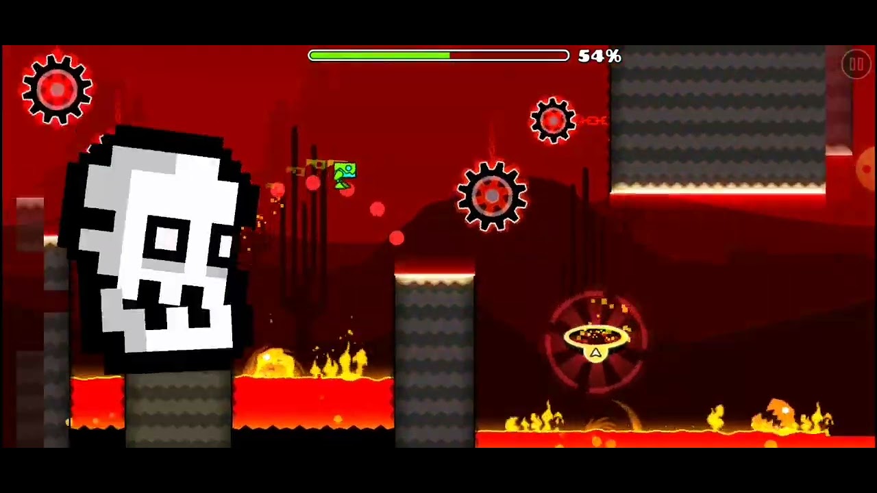 Completing The "Press Start" Level In Geometry Dash Subzero - YouTube