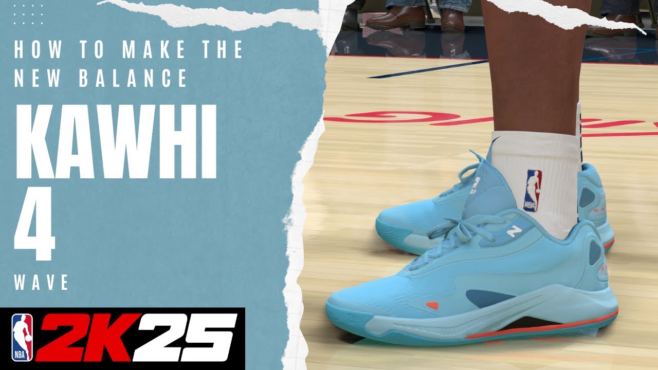 How to Create the New Balance Kawhi 4 Wave in the NBA 2K25 Shoe Creator ...