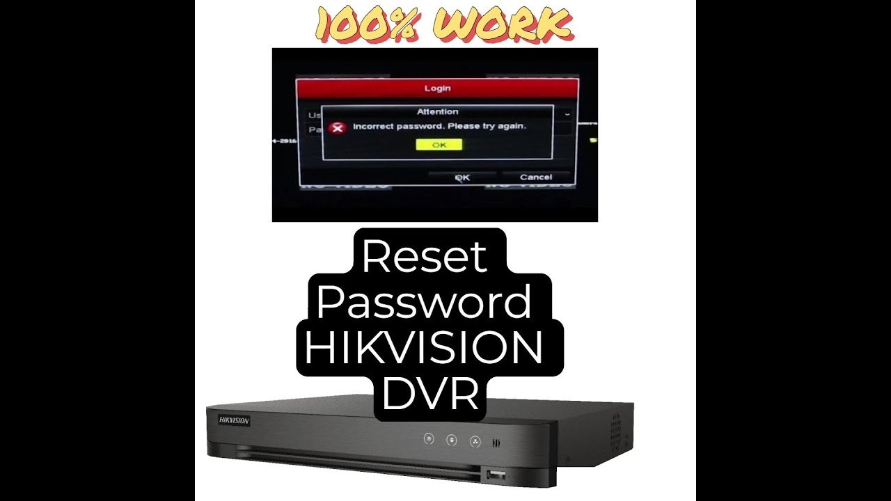 How to reset Password HIKVISION DVR? - YouTube