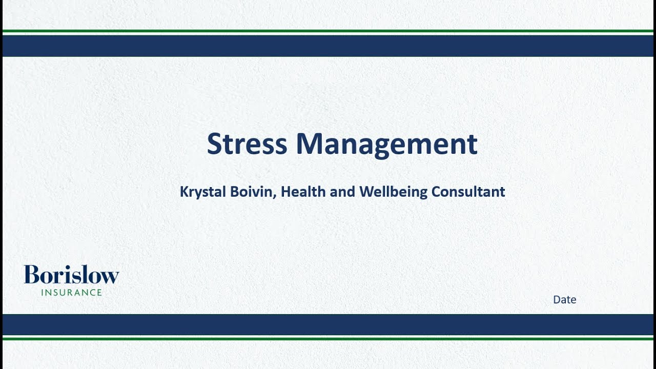 Stress Management - YouTube