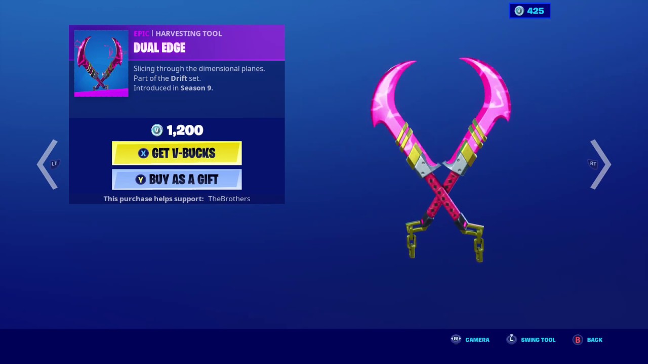 *RARE* DUAL EDGE DUAL-PICKAXE BACK IN FORTNITE! - YouTube