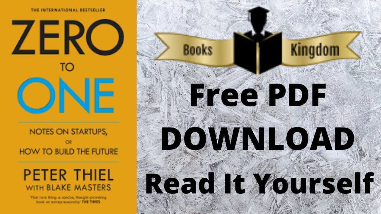 Zero To One By Peter Thiel With Blake Masters By Books Kingdom In ...